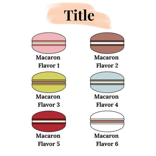 Macaron Label Templates | The Happy Mac
