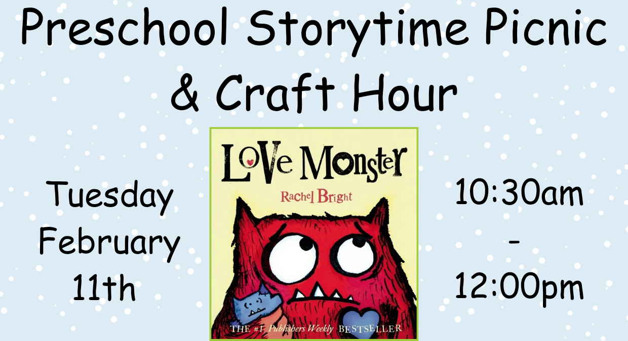 Preschool Storytime Picnic & Craft Hour | ARTrageousAdventures
