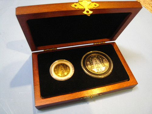 Half Once Gold + Silver Coin GOLDEN GATE BRIDGE | antiquecollectibles