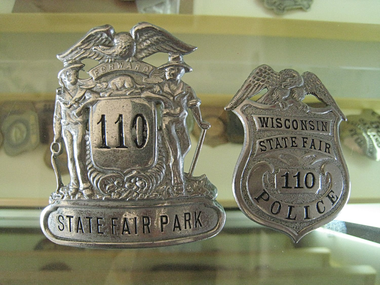 PAIR Police Badges WISCONSIN STATE FAIR Hallmark MILWAUKEE ...