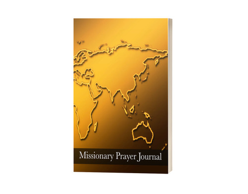 Missionary Prayer Journal: Golden Global Map | Christian Journals