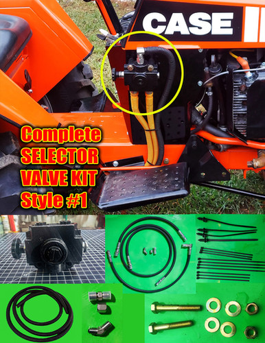 Case Ingersoll COMPLETE SELECTOR VALVE KIT for 3 point hitch "Kit Style ...