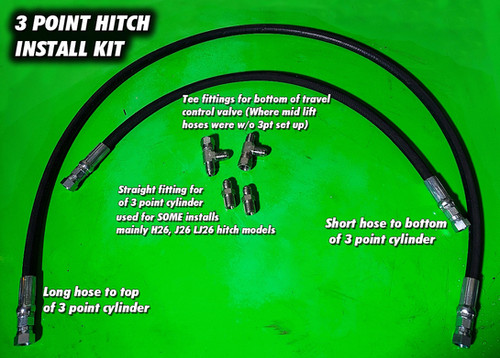 3 Point Hitch INSTALL KIT For Case Ingersoll Three Point Hitchs H/L/J26 ...