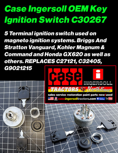 C30267 -X Case Ingersoll OEM Key Ignition Switch | Case Ingersoll ...