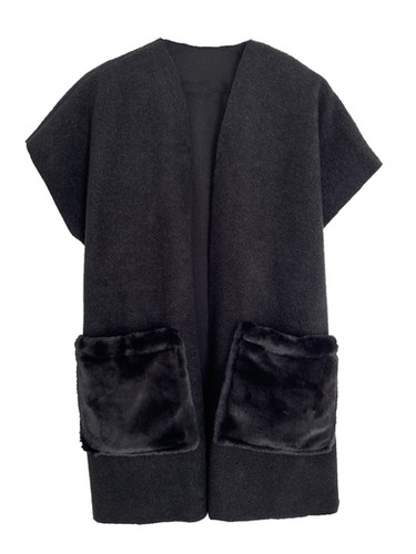 GILET ESKIMO / NOIR | manidou