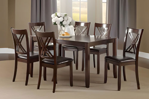 Table+6 Chars | Brown 7-PC Dinette Set Ella - Pensacola, Fl