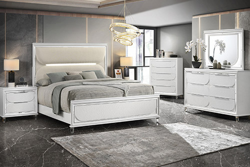 Furniture with led - 6 Piece EDEN Bedroom Group