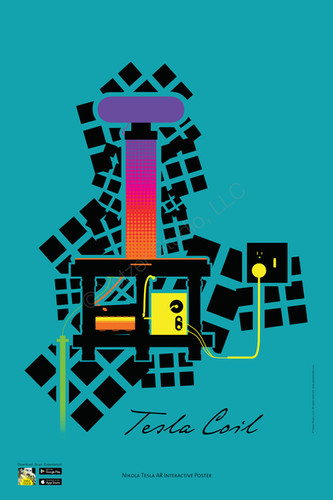 100 Tesla Coil Ar Vector Posters Yetzer Studio