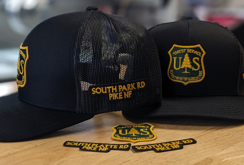 Pacific Headwear Trucker Snapback Cap (Pikes Peak) | Helluva Design