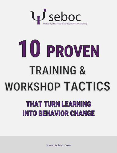 10 Proven Training & Workshop Tactics that Turn Learning into Behavior ...
