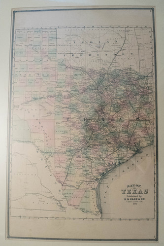 1887 Page Co. Map of Texas | boutique-collection