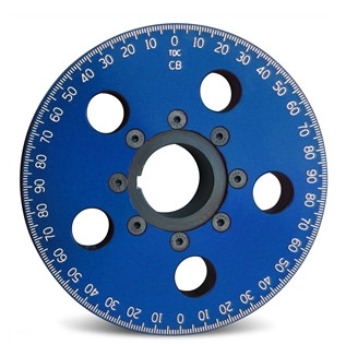 JAYCEE 6'' Billet Crankshaft Pulley with Steel Reverse Groove Hub (blue ...