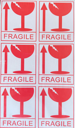 Fragile Label 80mmx90mmx270 labels/pack | Packaging Hub