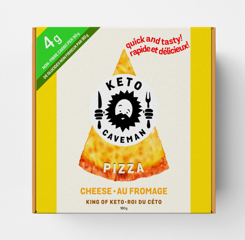 Keto Cheese Pizza 8" (Frozen) | Caveman Bakery