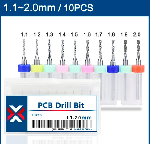 1.1MM TO 2.0MM TUNGSTEN CARBIDE PCB DRILL SET FOR PISTONS | MACH-1 RACING