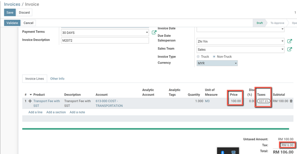 Tax and SST Report for Malaysia