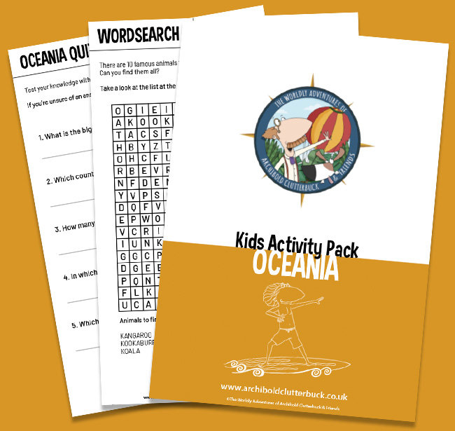 FREE Oceania activity pack