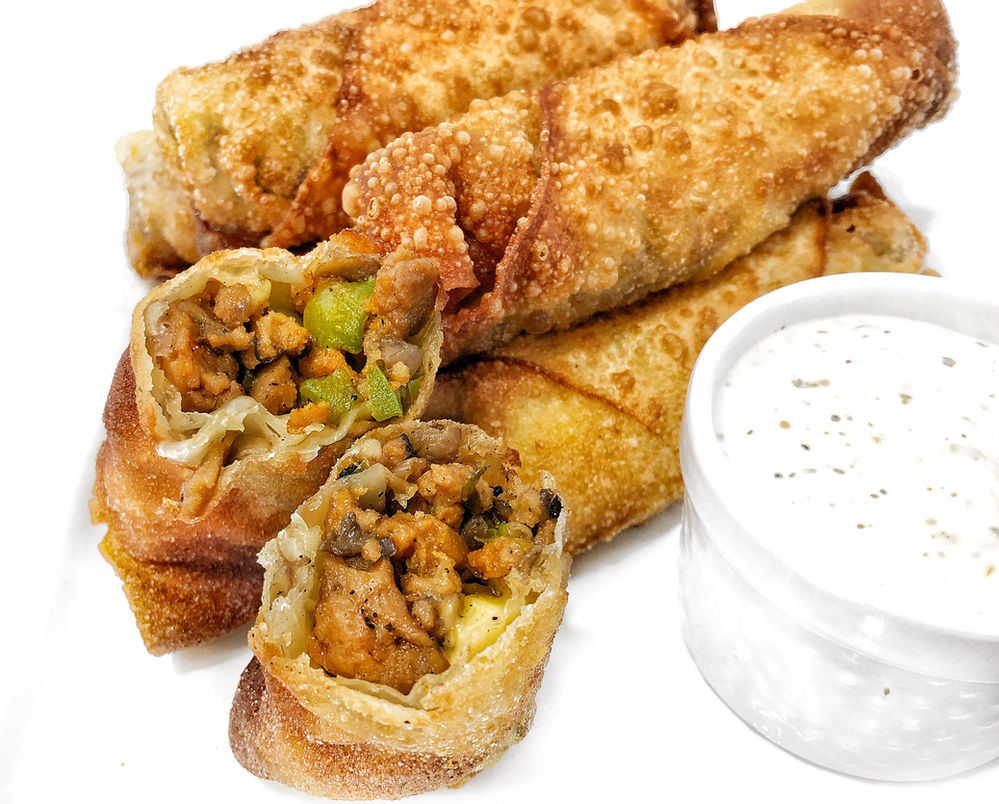 Philly Cheesesteak Egg Rolls