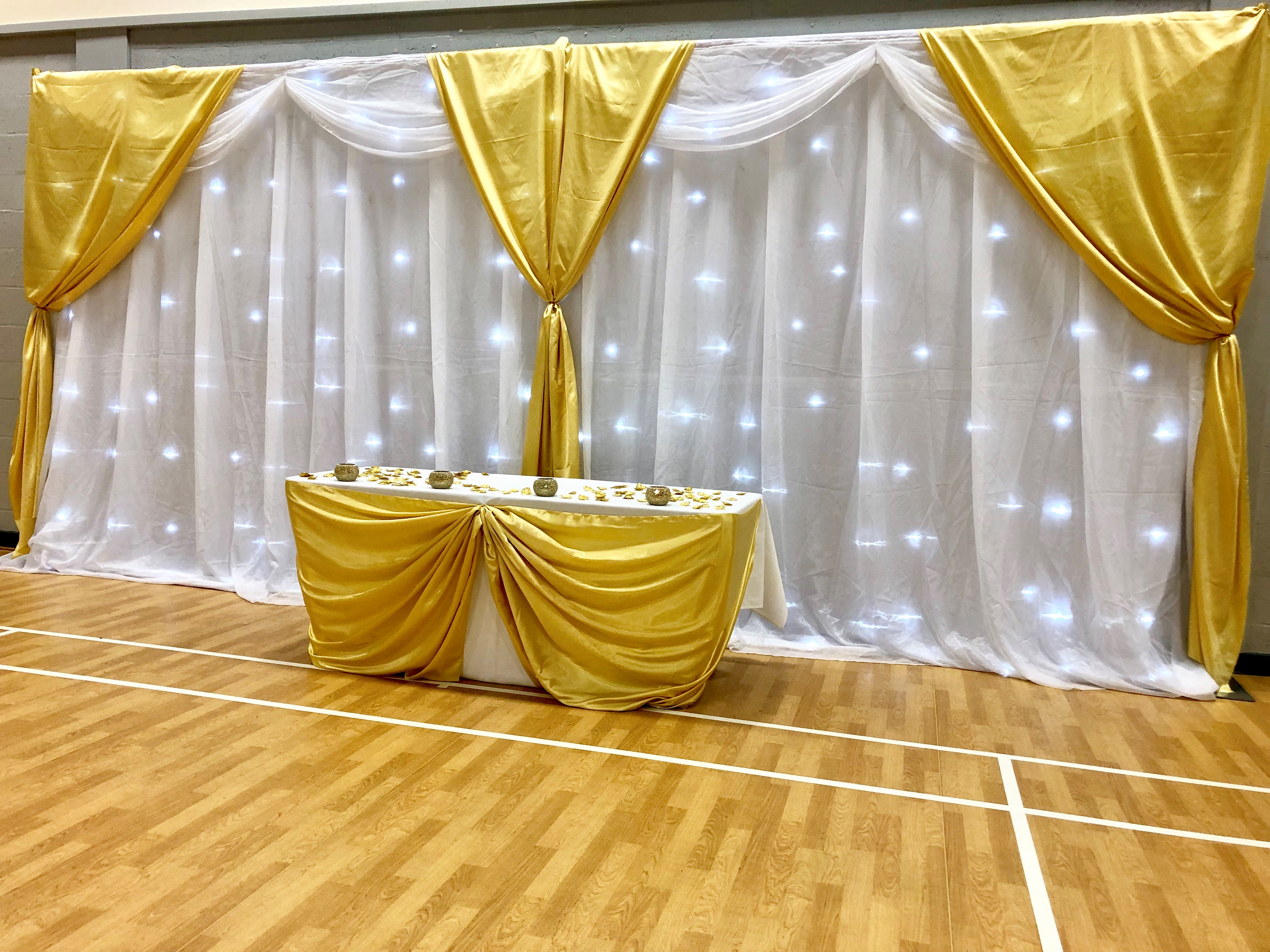 Starlight Backdrop for hire in Hertfordshire | Sororio Events