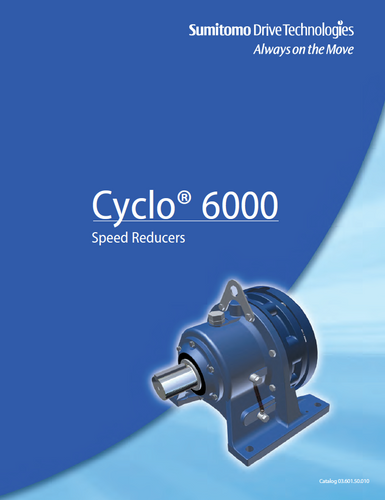 Cyclo 6000 Speed Reducer Catalog | joneswebsite