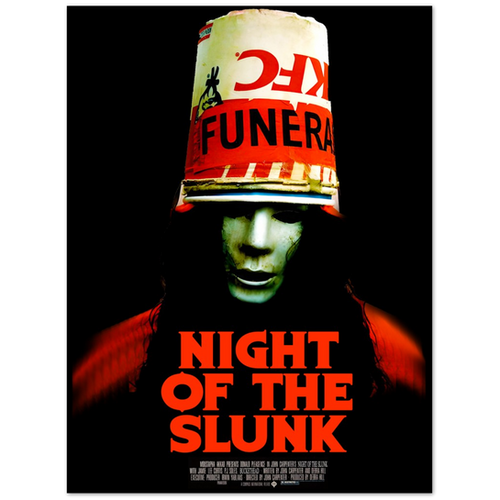 'Night of the Slunk' Mock Movie Poster - Buckethead
