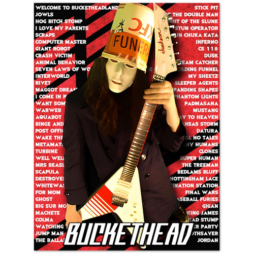 Classic Buckethead Songs 1988-2006 Poster (18 x 24 Inches) | Natternet
