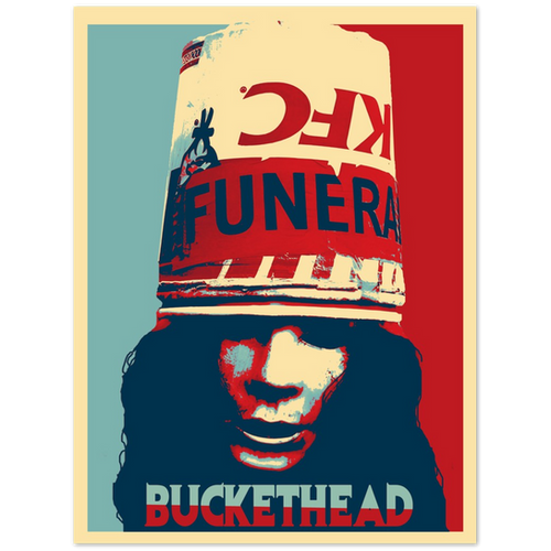 Buckethead 'Pop Art' Style Poster (18 x 24 Inches) by Natternet