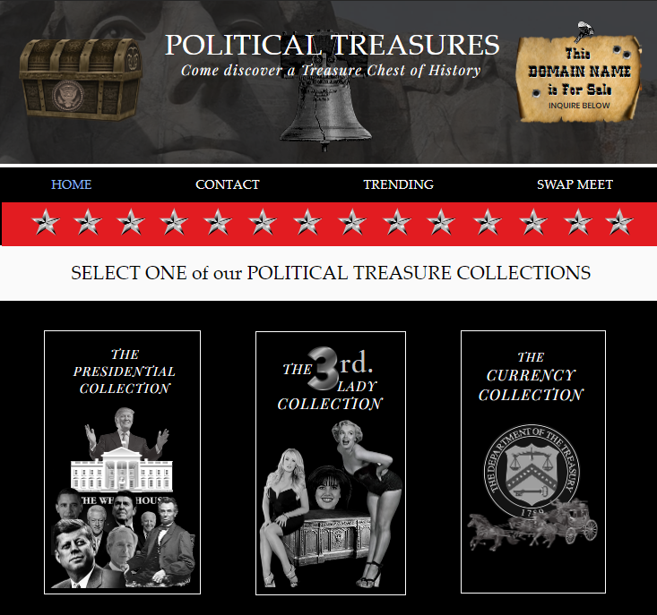 Political Treasures, Come Discover a Treasure Chest of History ...