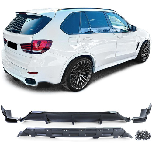 Black Knight rear bumper diffuser BMW X5 F15 M Sport | TUNING LATVIA