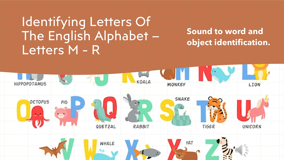 Mastering The English Alphabet - Video And Flashcards