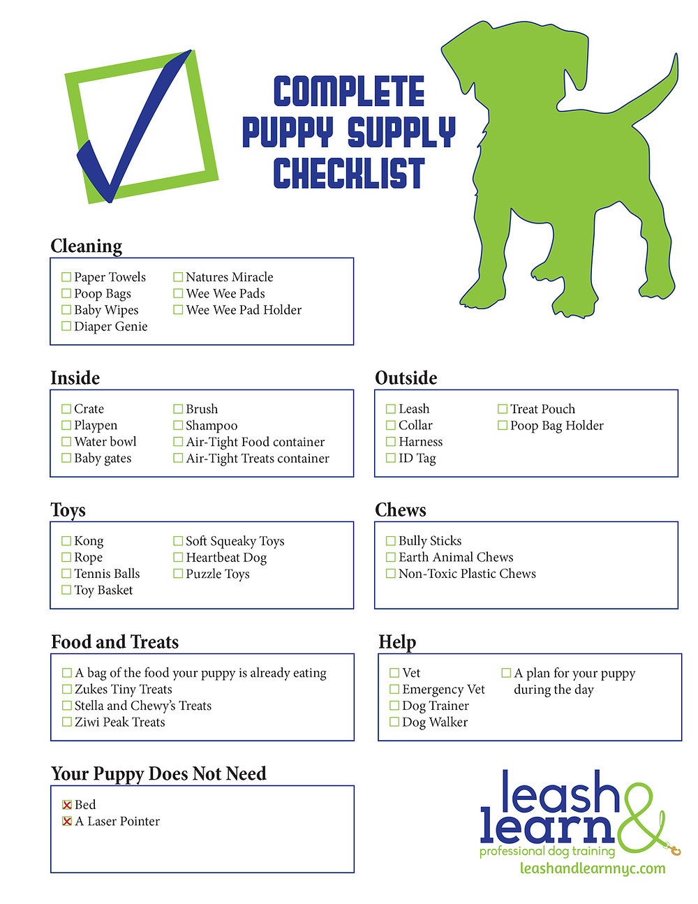 New Puppy Checklist Printable Puppy Download A Printable Pdf Of The New Puppy Checklist Printable Puppy Download A Printable Pdf Of The