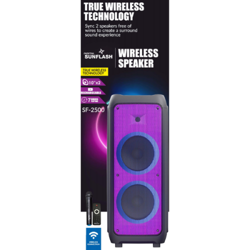Digital Sunflash SF-2500 Bluetooth 1500W Speaker TWS | 12shirts