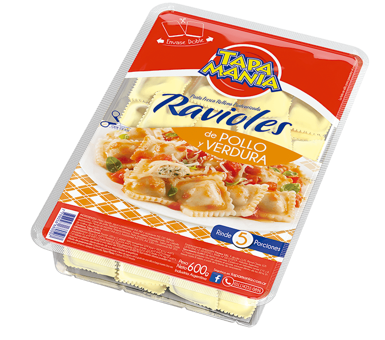Ravioles pasteurizados blister | wwwtapamaniacomar