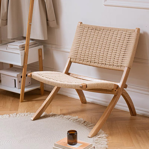 Roomlife Foldable Arm Chair Solid Ash Wood | Anglesliving