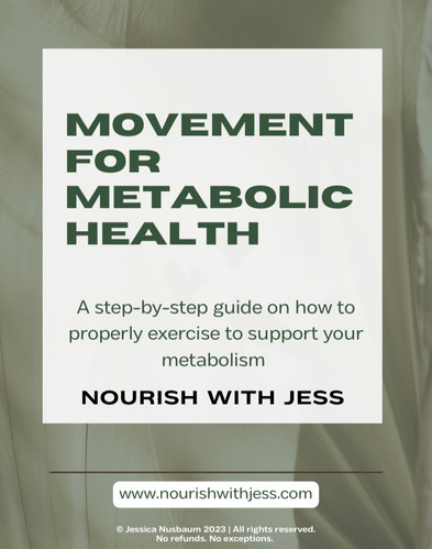 Movement For Metabolic Health | Nourish With Jess
