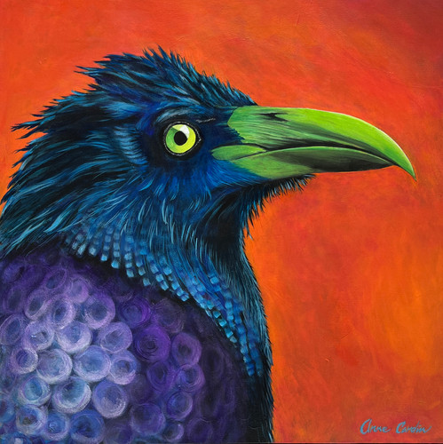 Corbeau dandy| Anne Cardin Artiste