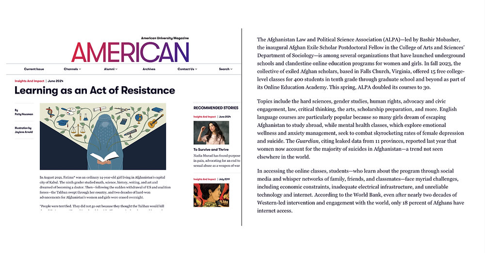 ALPA Featured in American University Magazine