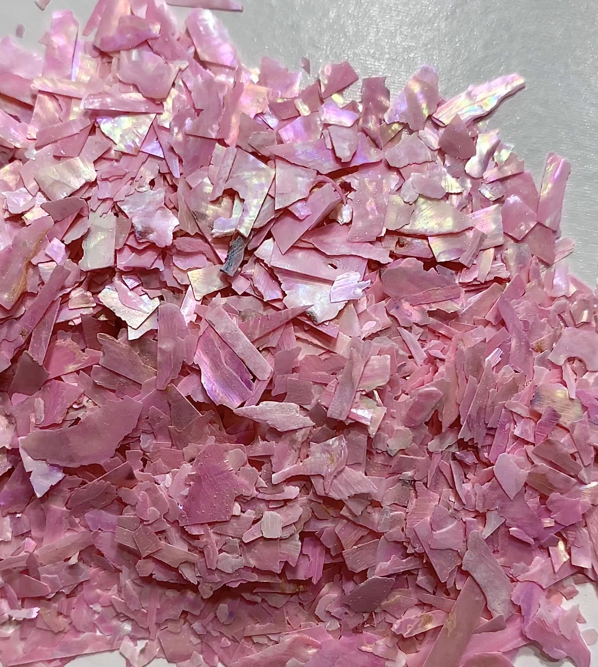 Home & Hobby Lt Pink Crushed Abalone Iridescent Shell For Resin Art ...