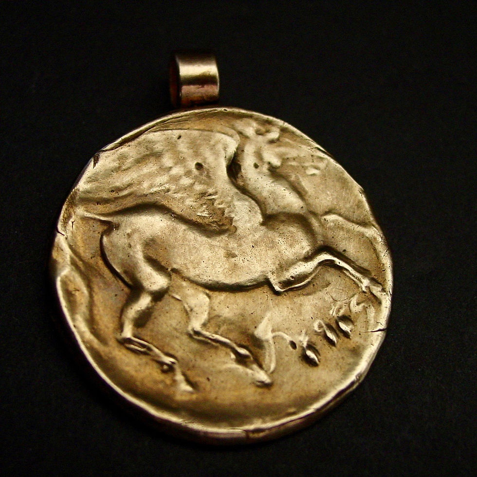 Pegasus Coin Necklace - Large
