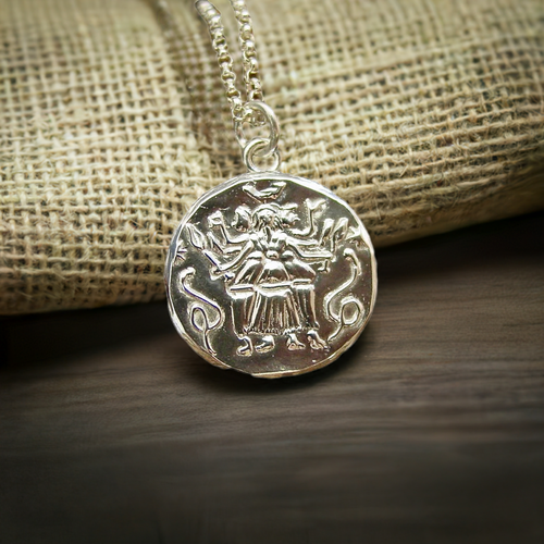 Hecate Coin Necklace - Goddess of Magic - SOLID Silver | Vis a Vis Jewelry