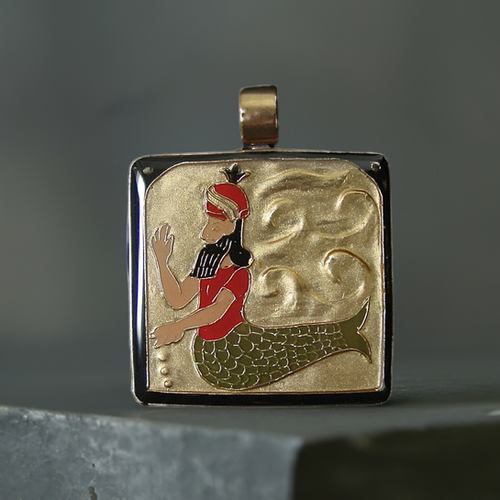 Dagon Pendant , Mesopotamian Fish God