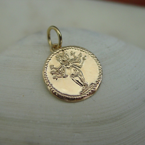 Solid 14k Gold Hecate Necklace Triple Goddess Coin Pendant | Vis a Vis ...