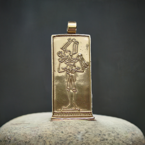 Osiris Pendant - Egyptian God of Underworld and Resurrection- Gold ...