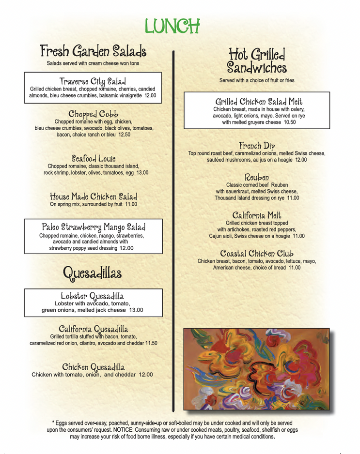 Menu | The Breakfast Club of Commerce