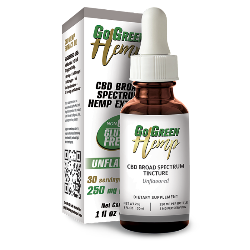 Natural CBD Oil Drop Tinctures THC-Free Broad Spectrum