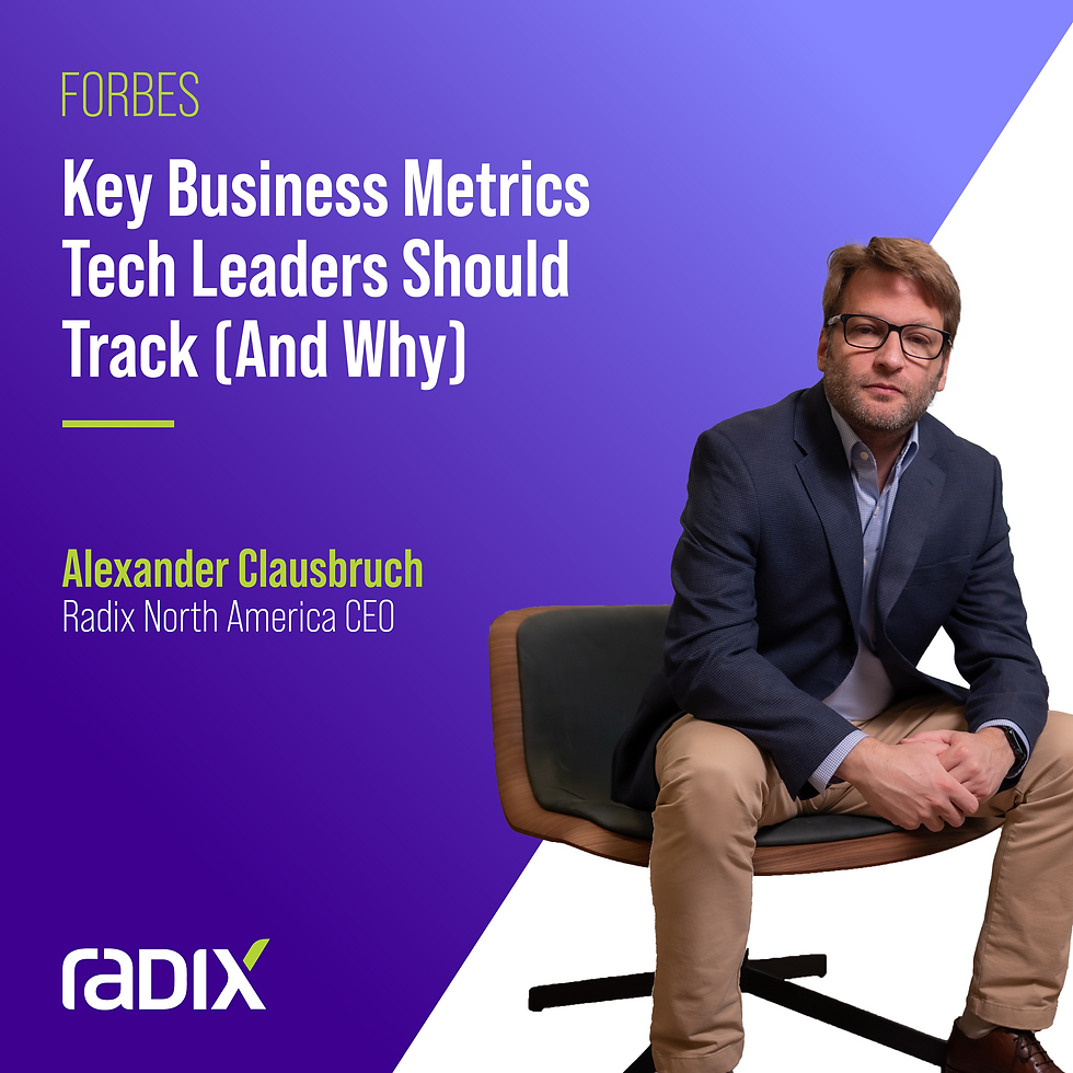 Forbes: Key Business Metrics Tech Leaders Should Track (And Why)