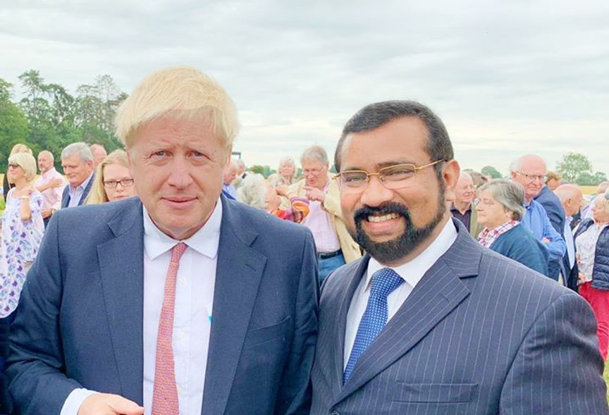 What did Mayor Tom Aditya talk to Prime Minister Boris Johnson?: 2019