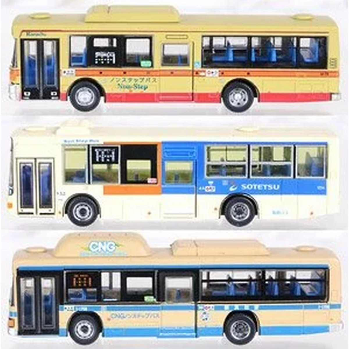 Tomytec 321644 - The Bus Collection Yokohama Set A (3 Cars Set) | J Scale