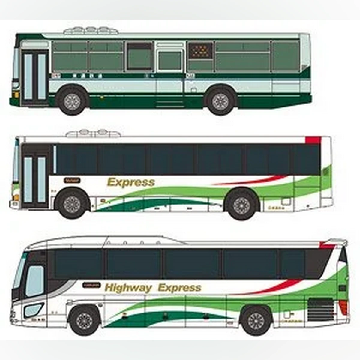 Tomytec 332237 - The Bus Collection Tono Railway 80th Anniversary (3 ...