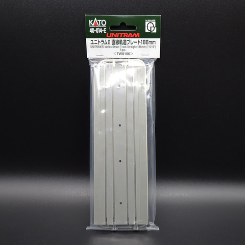 Kato 40-014-E - UNITRAM E Street Track Straight 186mm (7 5/16``) | J Scale